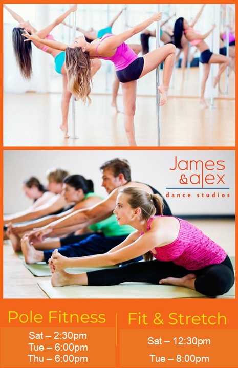 Join our weekly Pole Fitness & Stretch Class