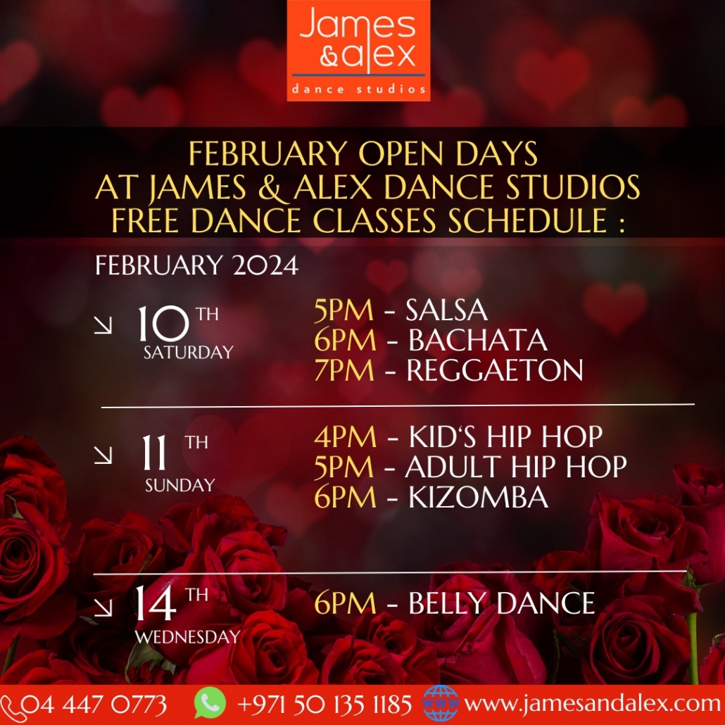 Open Day Free Dance Classes - James & Alex Dance Studio